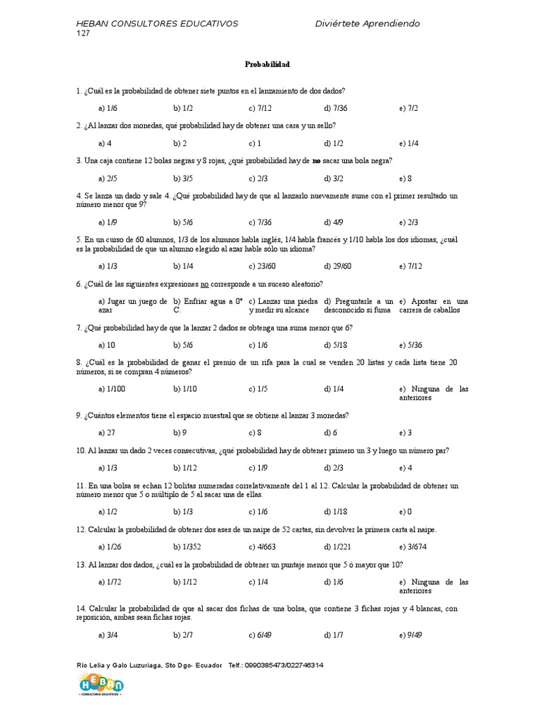 Combinatoria Probabilidad | PDF | Probabilidad | Triángulo