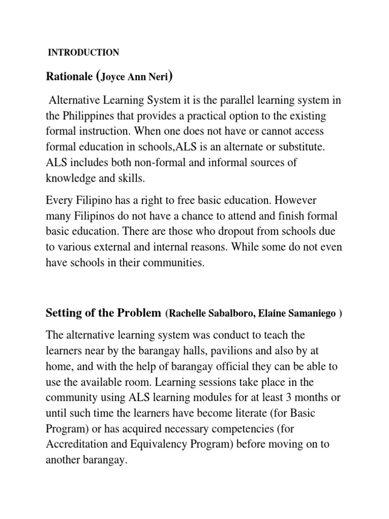 Rationale: Joyce Ann Neri | PDF | Teaching | Cognition