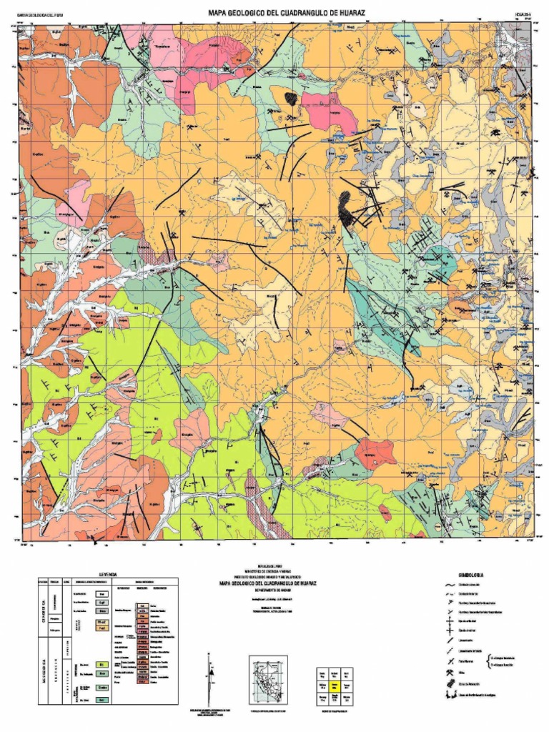 Mapa Geológico de Huaraz | PDF
