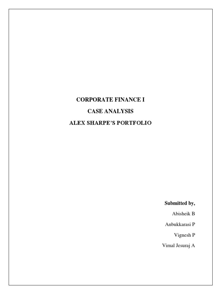 Alex Portfolio | PDF | Capital Asset Pricing Model | Beta (Finance)