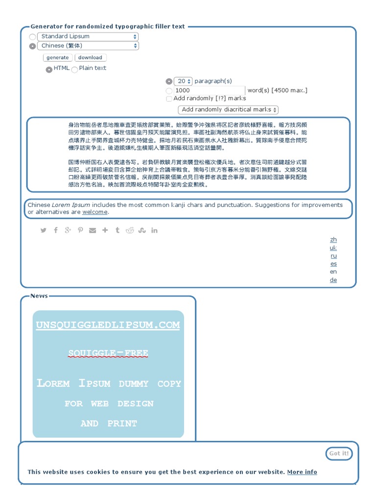 Professional Lorem Ipsum Generator For Typographers | PDF | Page Layout ...