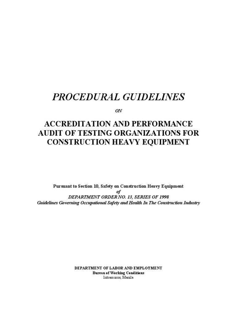 Do13 Heavy Equipment Section | Download Free PDF | Occupational Safety ...