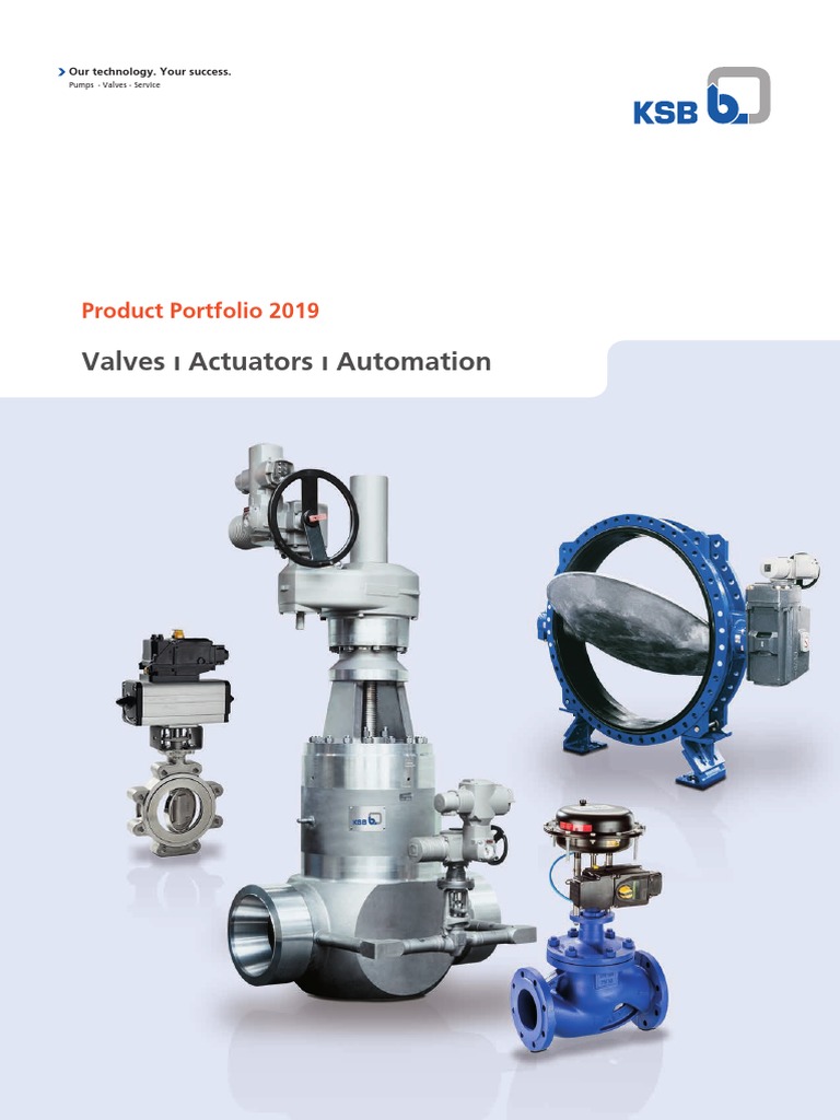 KSB Product Portfolio Valves 2019 | PDF | Actuator | Valve