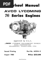 Lycoming 0-320 0-340 Overhaul | PDF