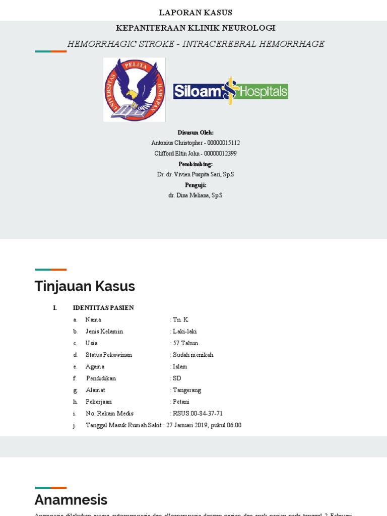 Case Presentation CVDH | PDF
