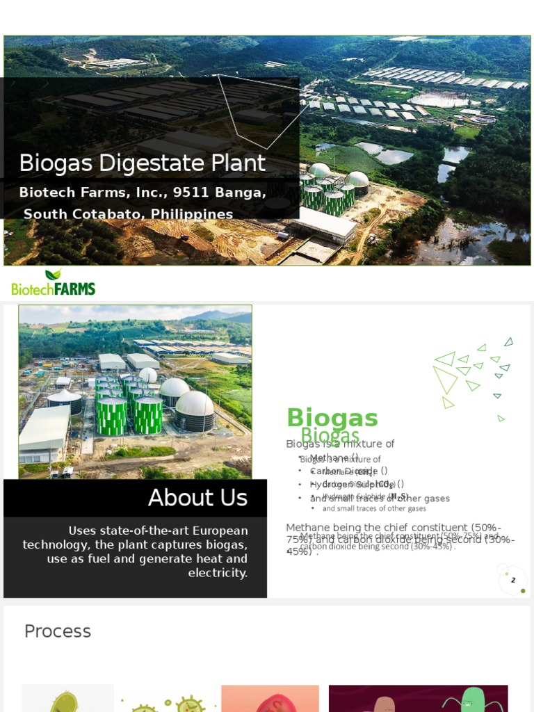 Biogas Digestate Plant: Biotech Farms, Inc., 9511 Banga, South Cotabato ...