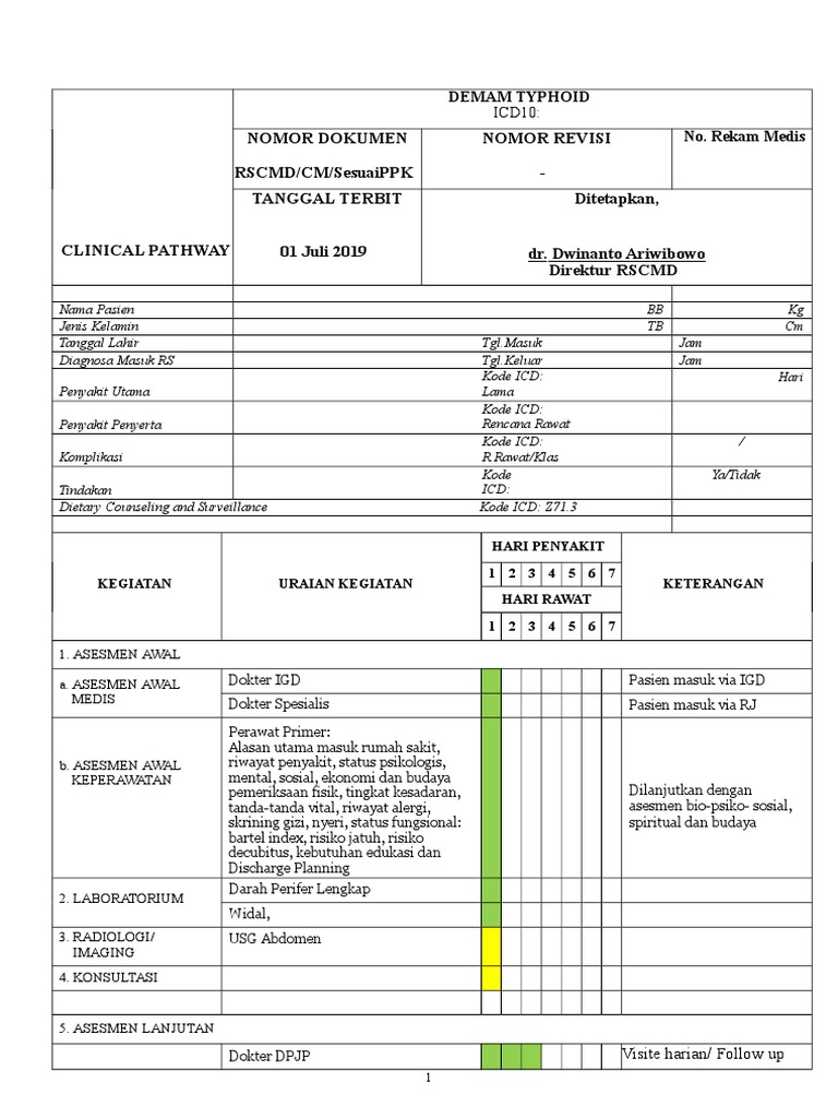 CP Demam Typhoid | PDF