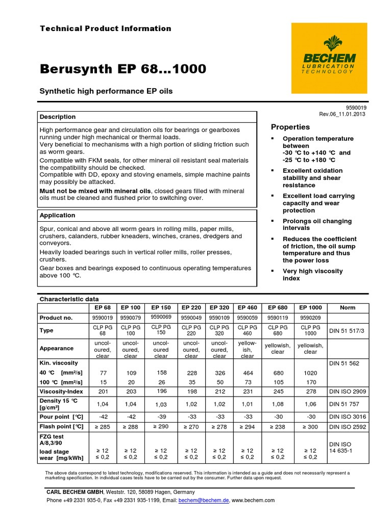 High-Performance EP Oils Guide | PDF | Motor Oil | Bearing (Mechanical)