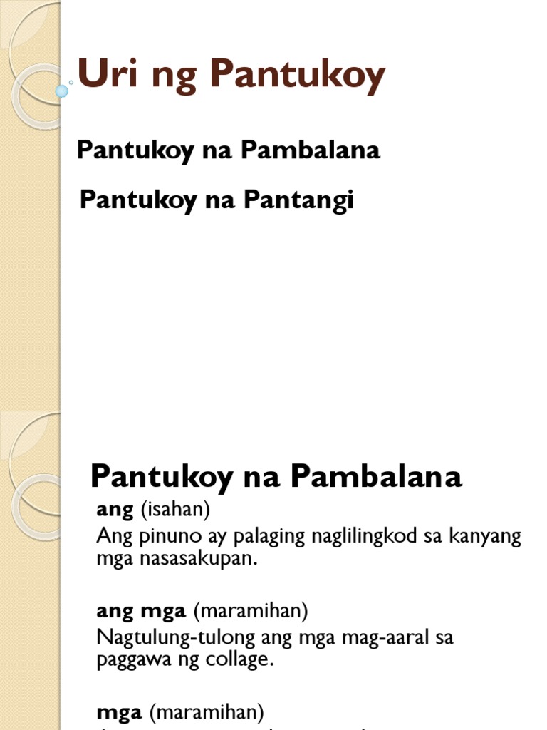Uri NG Pantukoy | PDF