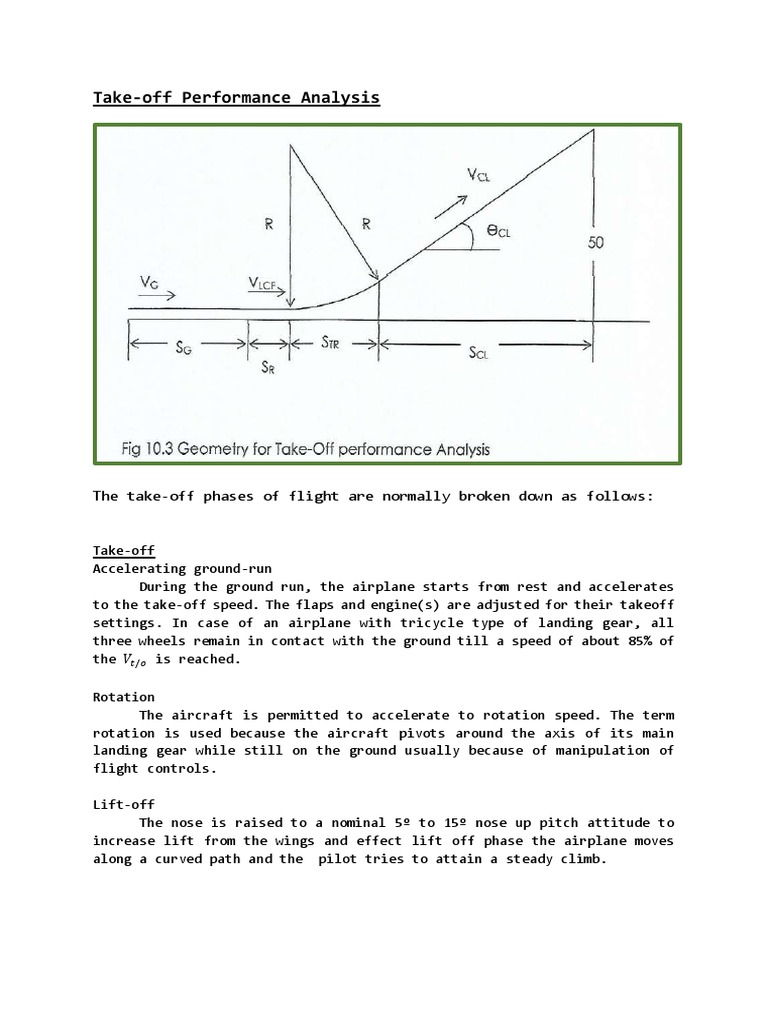 Take-Off Performance Analysis: The Take-Off Phases of Flight Are ...