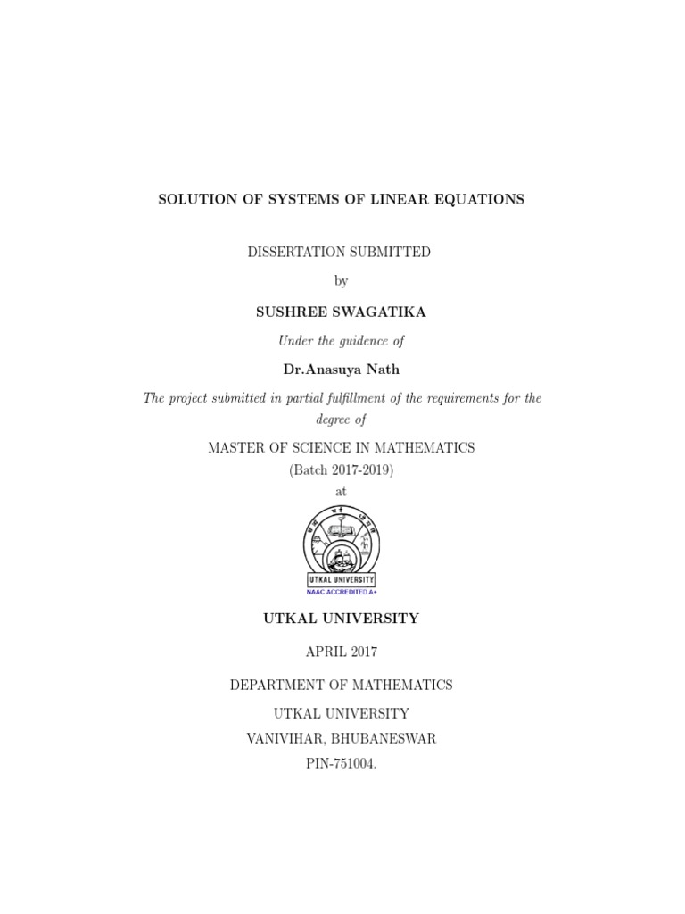 Graphical Solutions of Linear Systems | PDF | System Of Linear ...