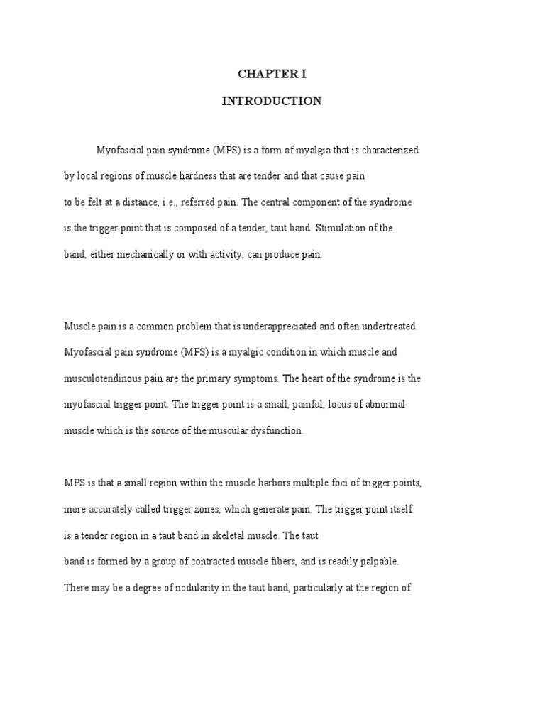 MFS) | PDF | Myofascial Trigger Point | Pain