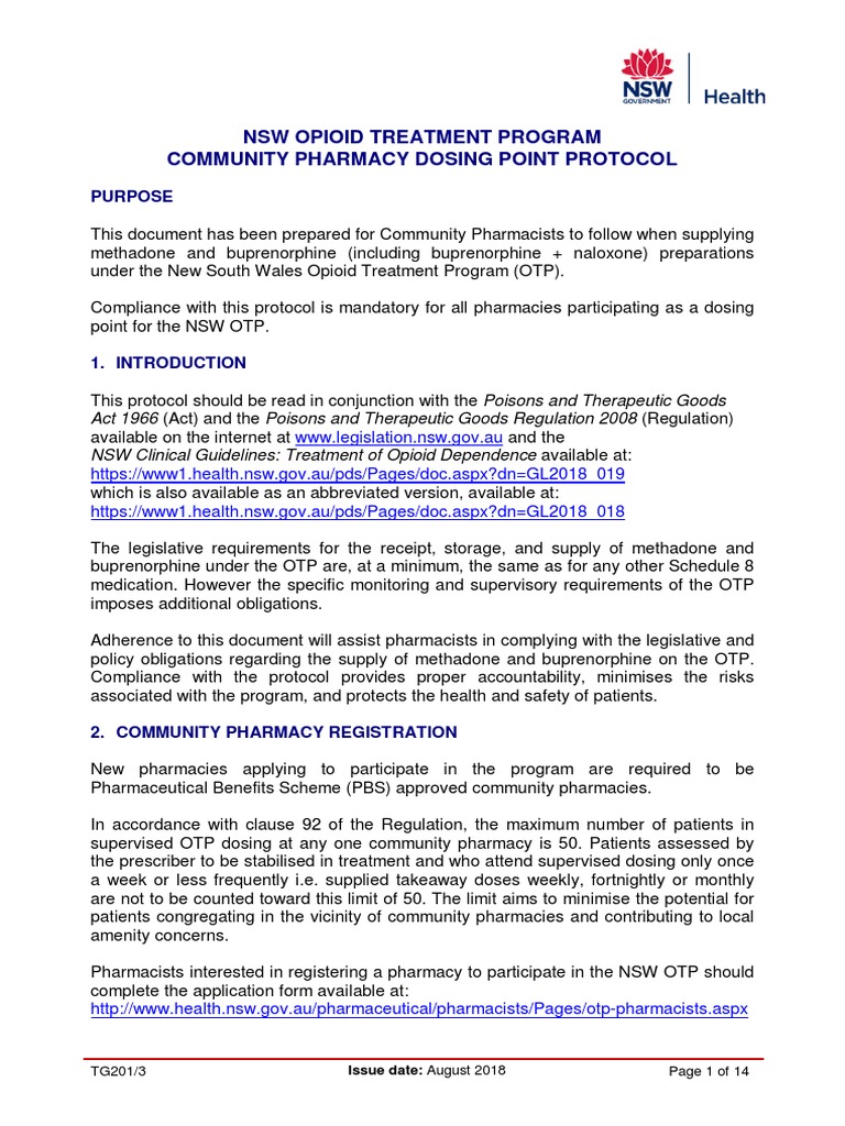 OTP Protocol Pharmacists | PDF | Pharmacy | Pharmacist