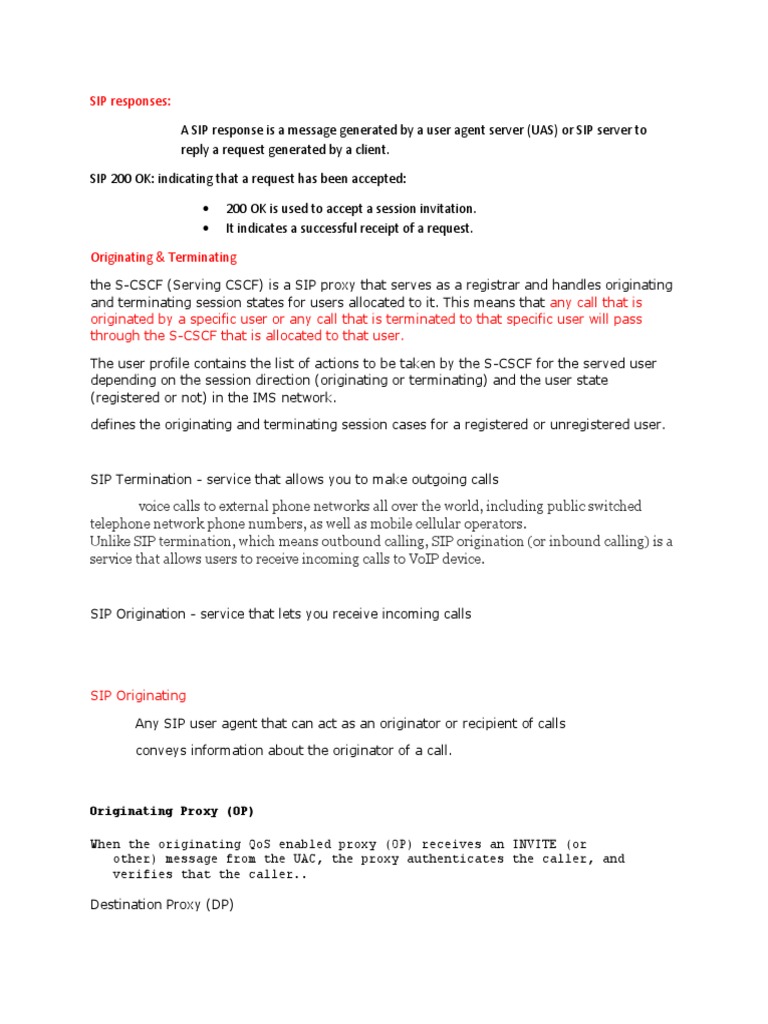 SIP Responses | PDF | Session Initiation Protocol | Ip Multimedia Subsystem