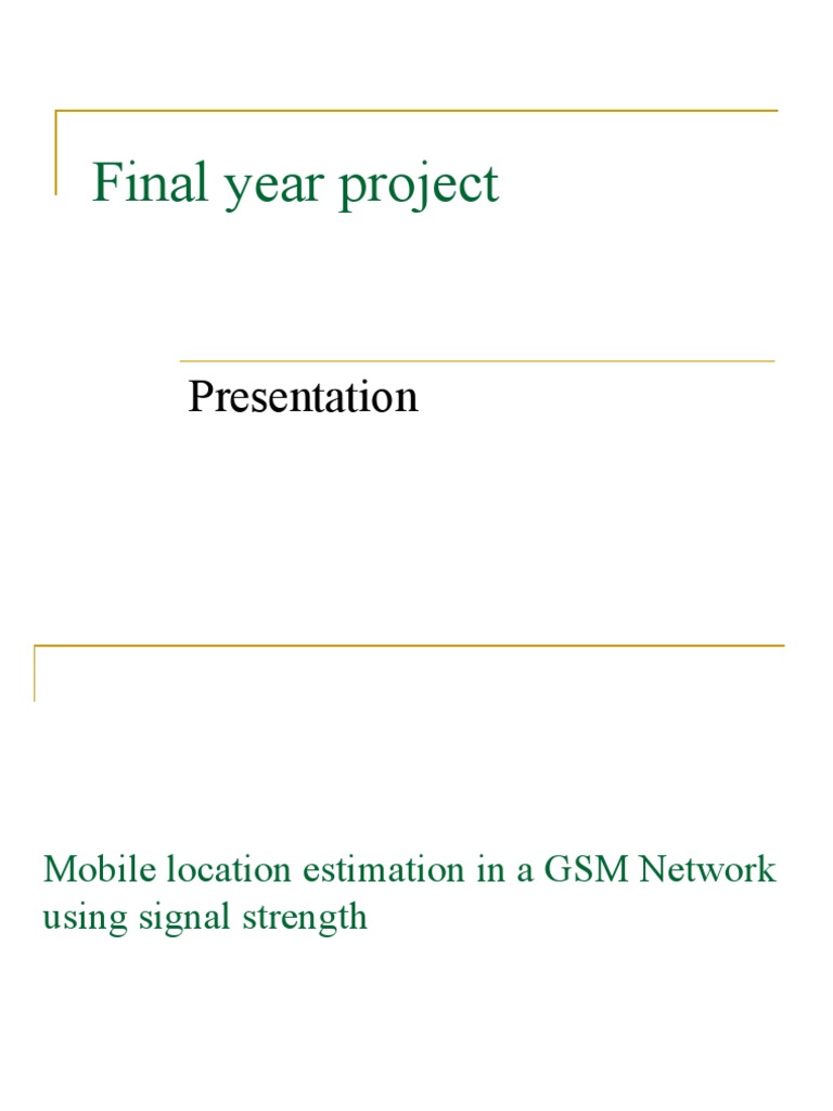 Final Year Project | PDF | Telecommunications | Information And ...