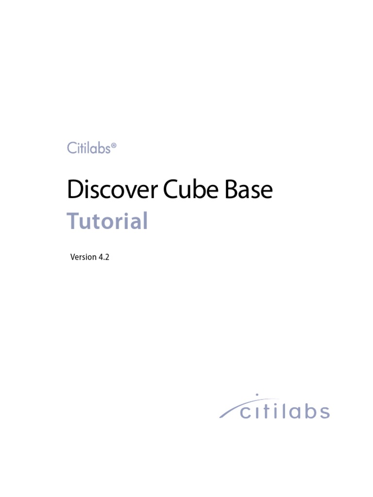 Discover Cube Base: Tutorial | PDF | Arc Gis | Geographic Information ...