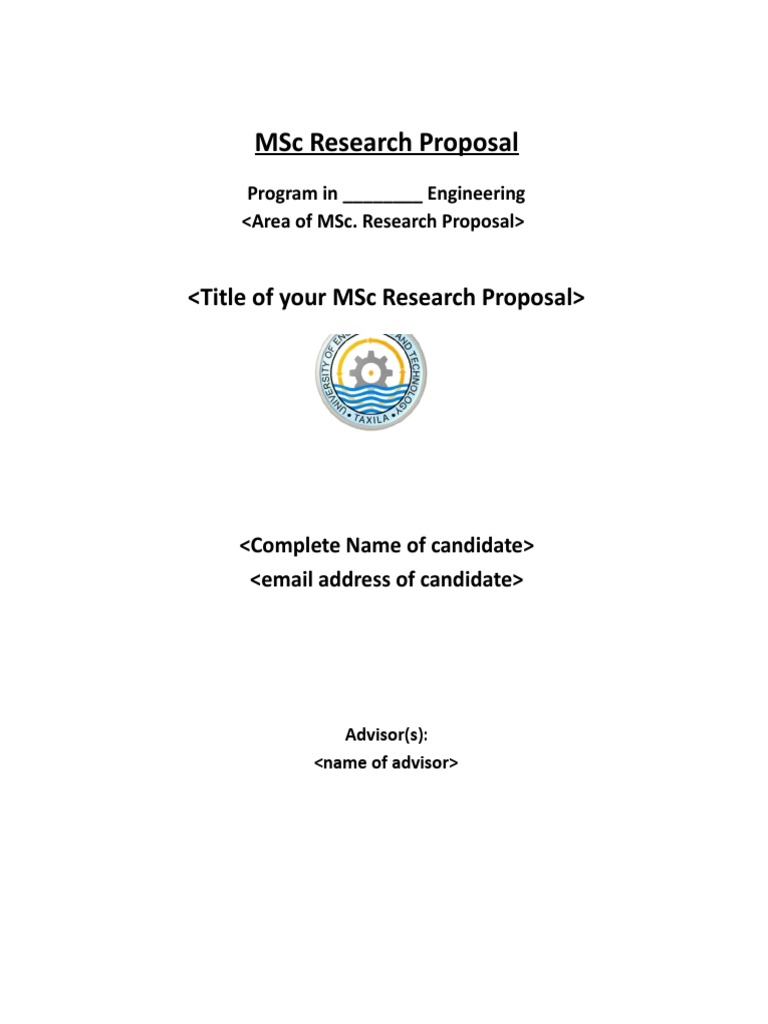 MSC Research Proposal Template Endowment | PDF | Expert | Communication