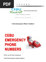 Batangas Emergency Hotline Numbers | PDF