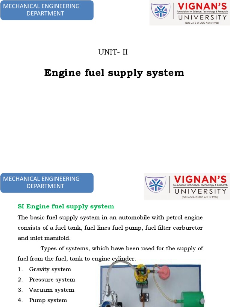 An In-Depth Look at SI Engine Fuel Supply Systems and Carburetor Design ...