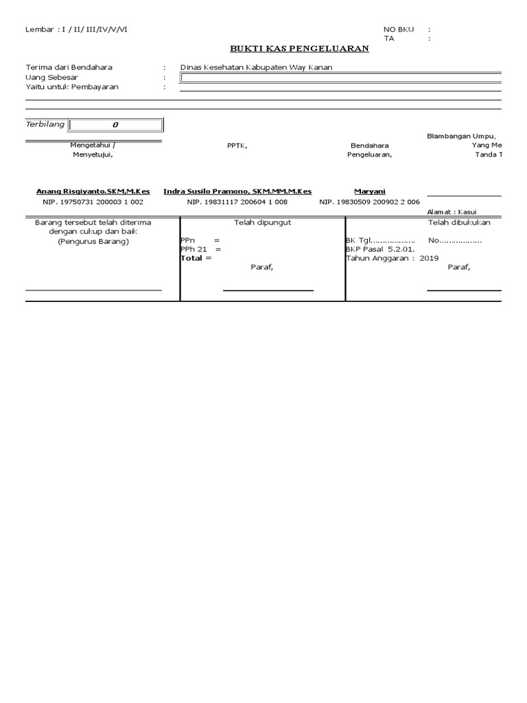 Contoh Format BKP Terbaru | PDF