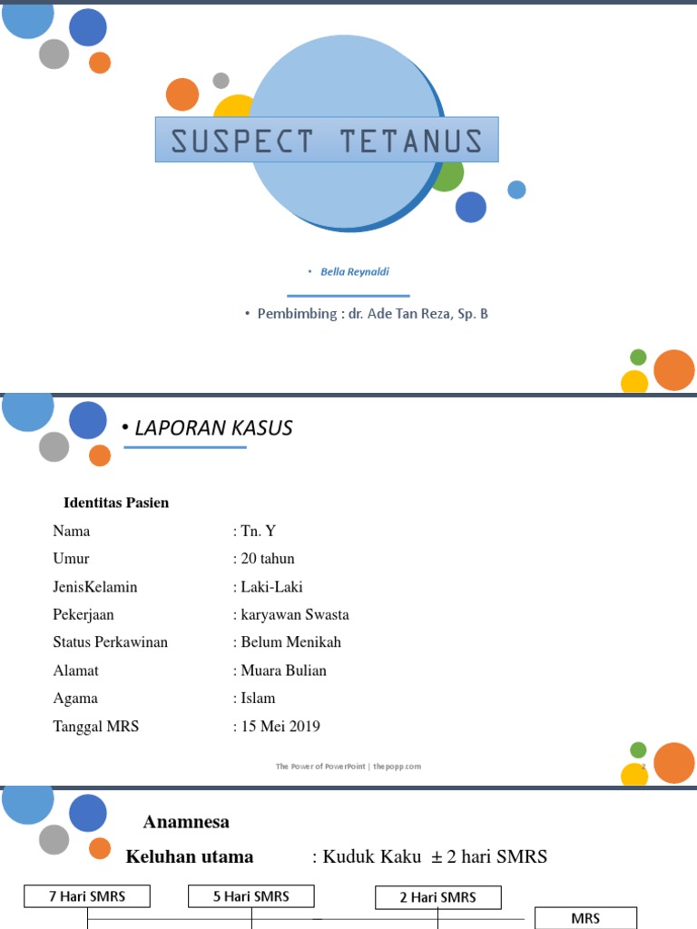 Crs DR Ade Tan Reza Tetanus (Bella R) | PDF