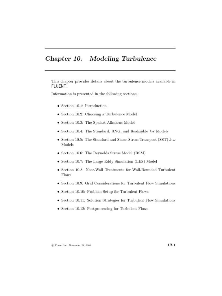 CHP 10 | PDF | Turbulence | Fluid Dynamics