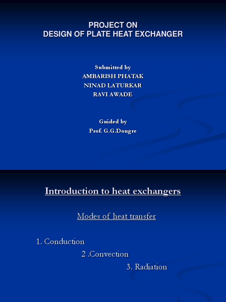 Plate Heat Exchanger Design Guide | PDF | Heat Exchanger | Heat