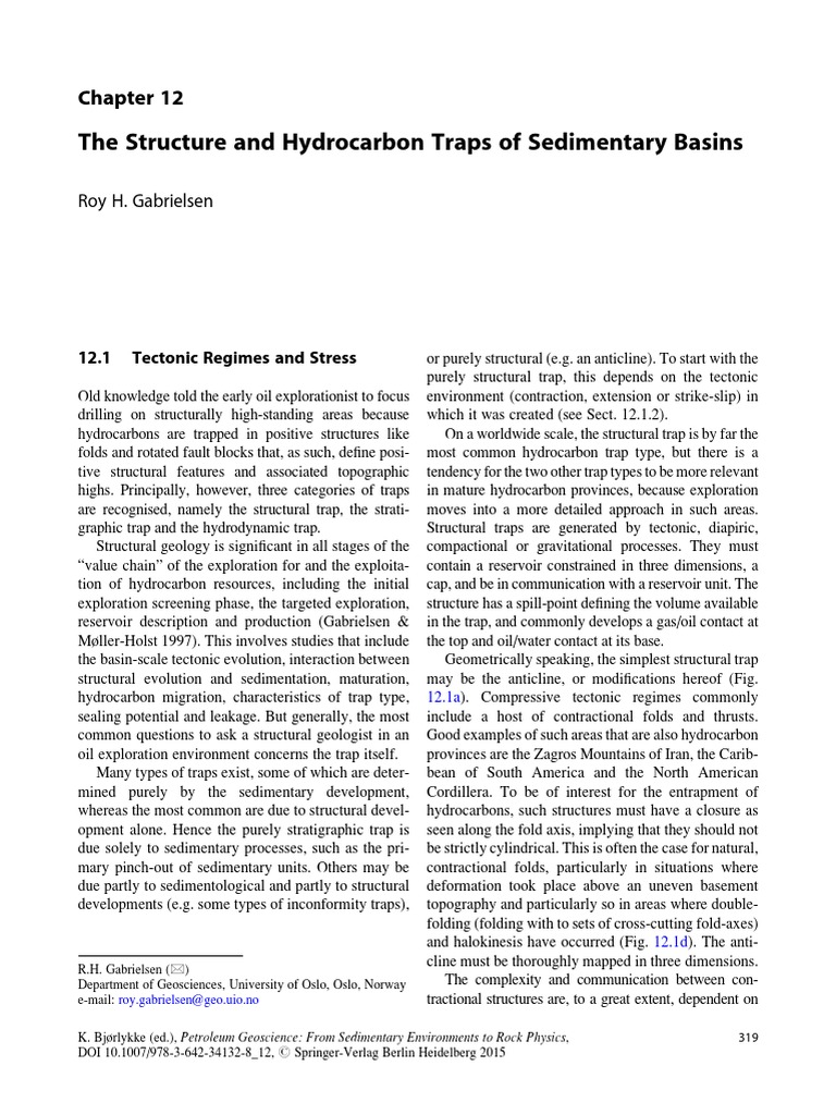 The Structure and Hydrocarbon Traps of Sedimentary Basins: Roy H ...
