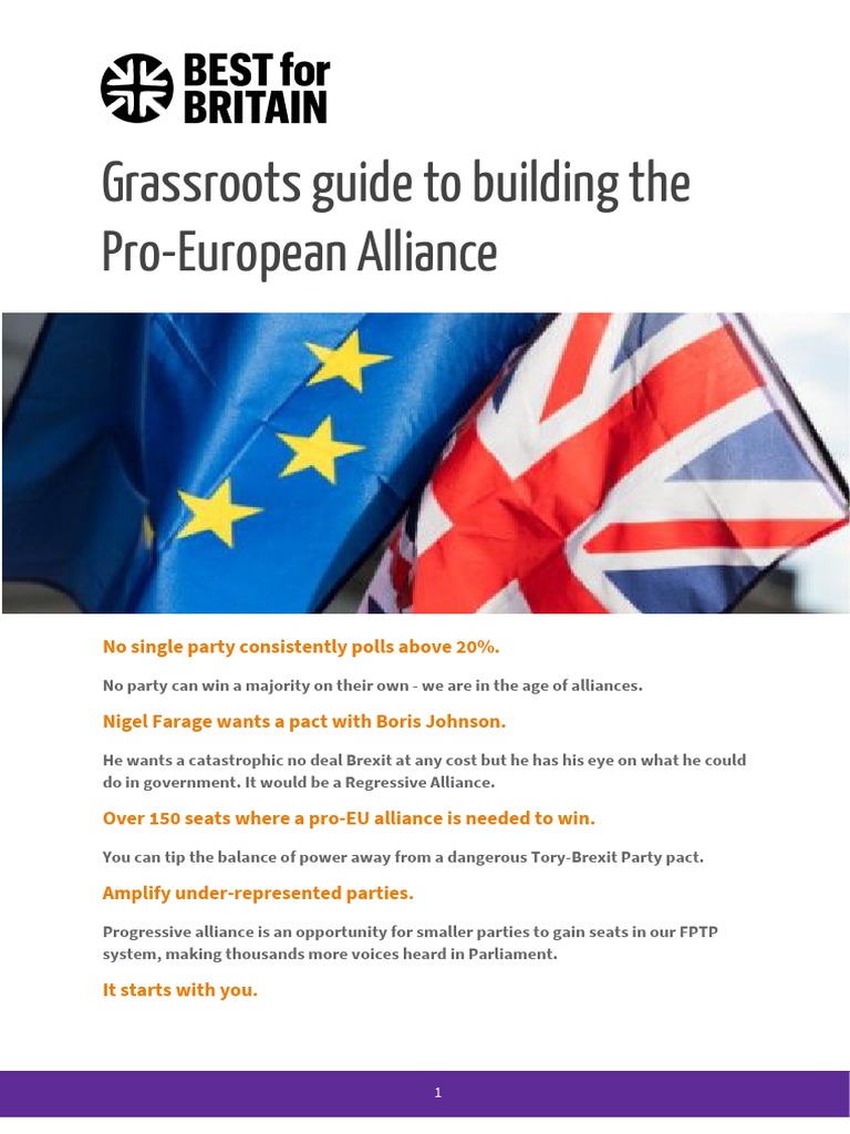 Best For Britain - Work Together Guide To Alliances | PDF | Brexit ...