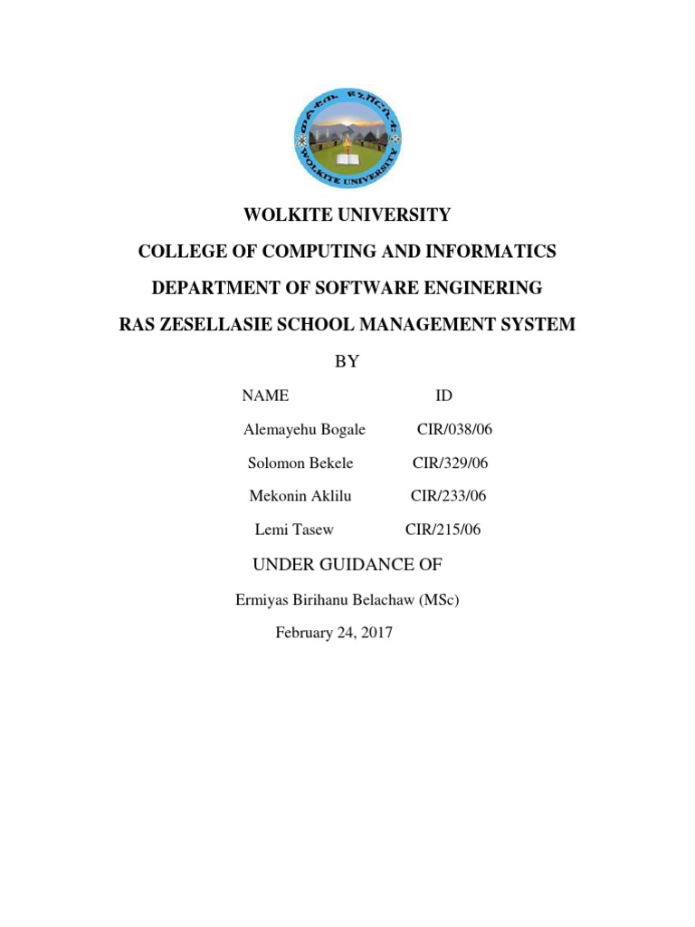 School Management System Pdf Feasibility Study Software Development