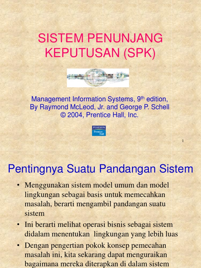 Sistem Penunjang Keputusan (SPK) | PDF | Mathematical Model | Simulation