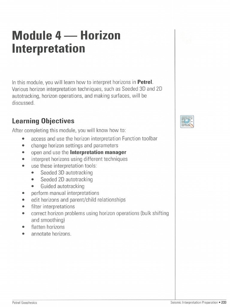 Horizon Interpretation | PDF