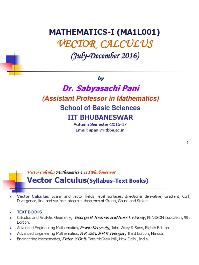 Vector Calculus R16 | PDF | Divergence | Flux