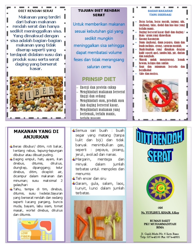 Panduan Diet Rendah Serat | PDF