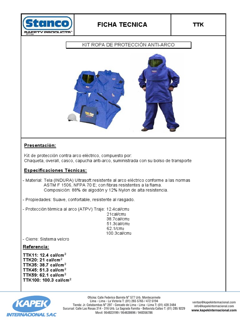 Ropa Anti Arco Eléctrico | PDF