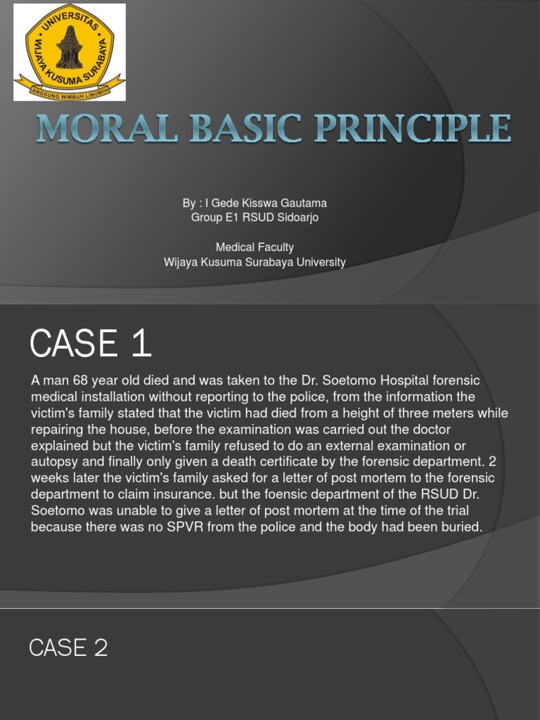 Medical Ethics Case Analysis | PDF | Autonomy | Autopsy