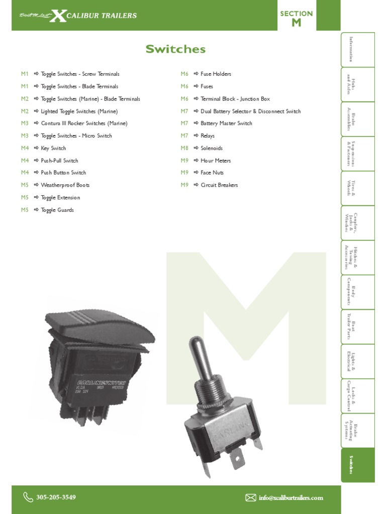 Switches | PDF | Trailer (Vehicle) | Switch