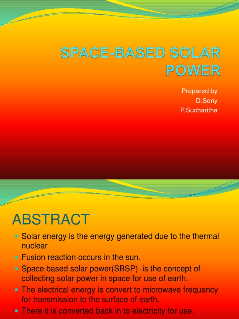 An Overview of Space-Based Solar Power: Components, Working Mechanism ...