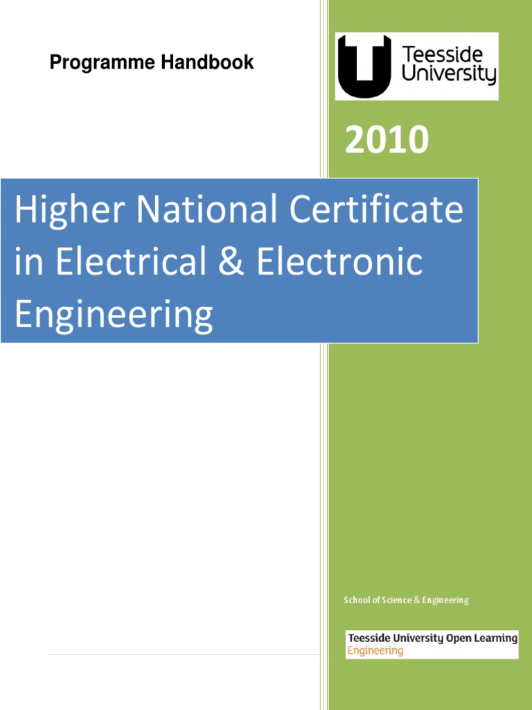 HNC in Electrical Engineering Handbook | PDF | Electronic Circuits ...