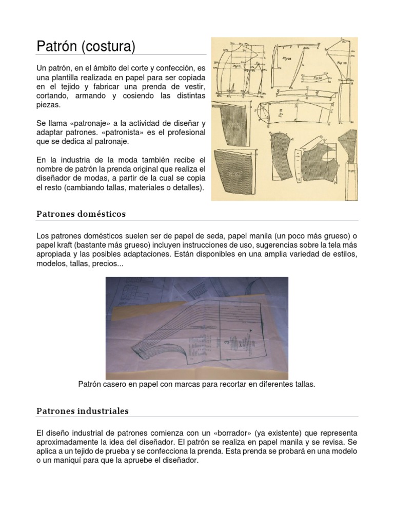Patrones de Costura | PDF