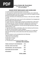 Folk Dance Competition Mechanics & Criteria | PDF