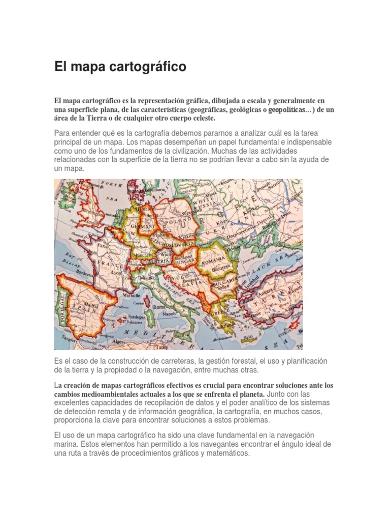El Mapa Cartográfico | PDF | Mapa | Cartografía