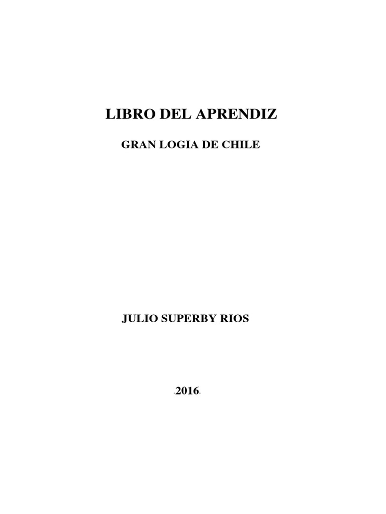 Libro Del Aprendiz Masón | PDF | Masonería | Deísmo