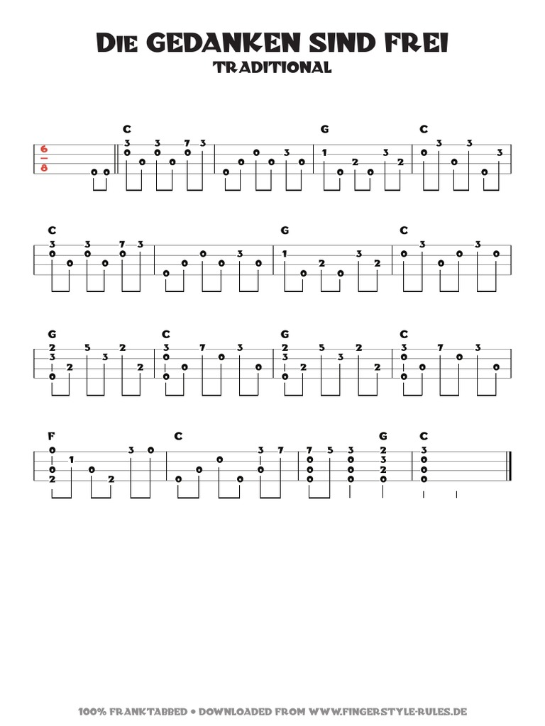 UKE Template High G for Guitar | PDF