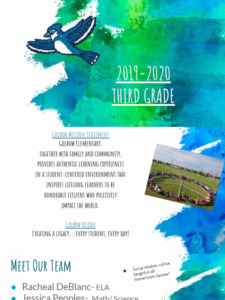 3rd Grade PPT 2019-2020 6 | PDF | Homework | Literacy