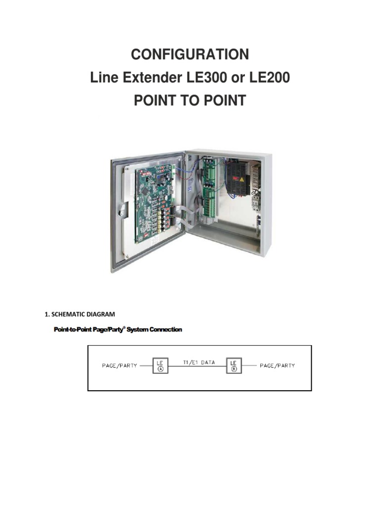 Line Extender Le 200 &300 Configuration | PDF | Sound | Electronic ...