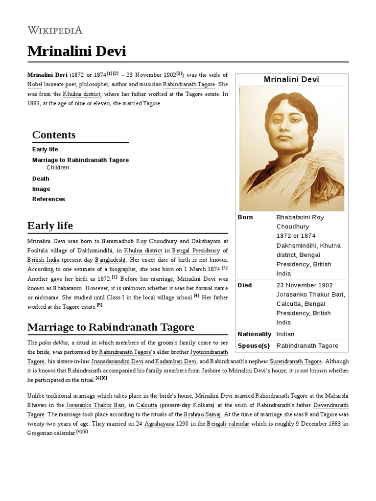 Mrinalini Devi | PDF