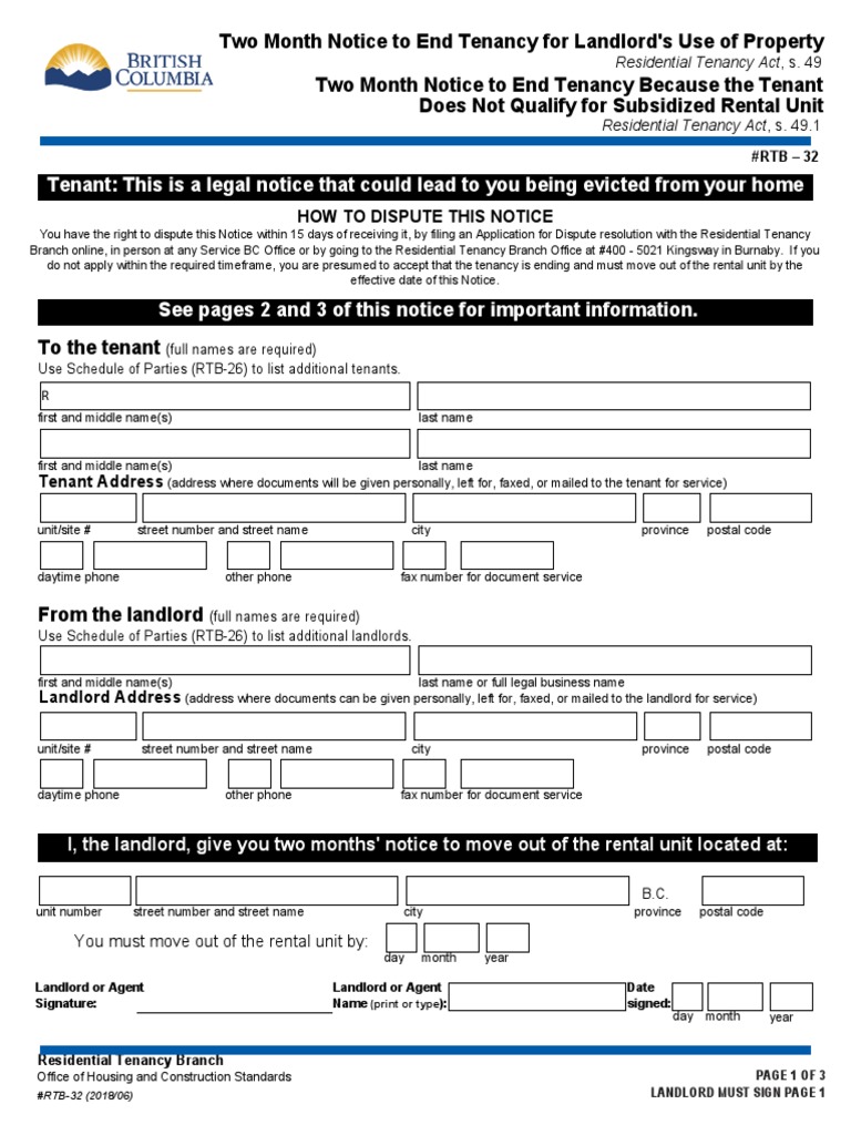 RTB 32 | Download Free PDF | Leasehold Estate | Landlord