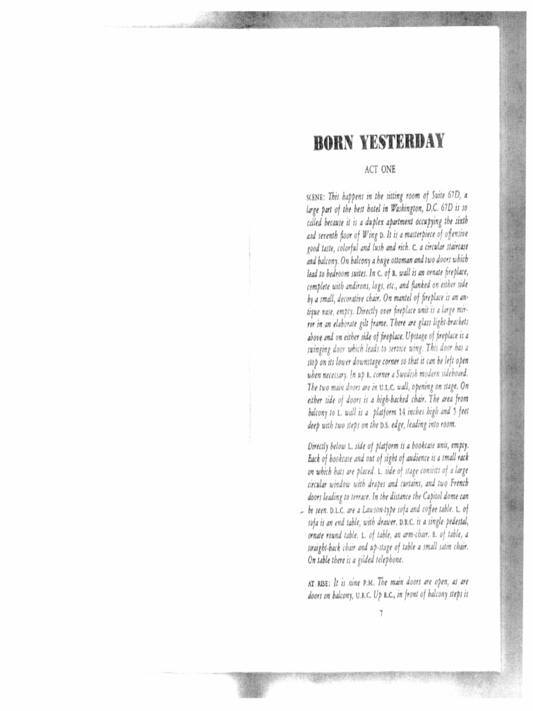 Born Yesterday PDF | PDF