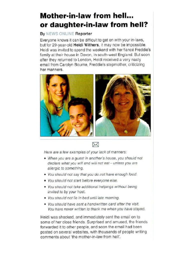 Mother in Law | PDF